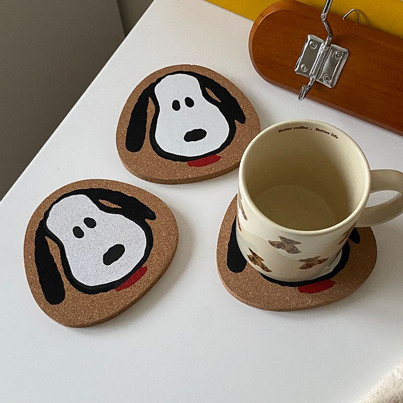 Đế lót ly cách nhiệt hình chú chó Snoopy dễ thương | Shopee Việt Nam