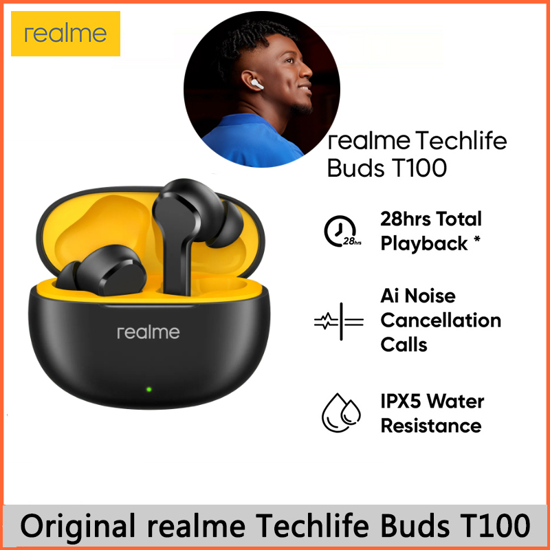Tai Nghe Bluetooth T100 Realme Techlife Buds T100 Thiết Kế Thời Trang ...