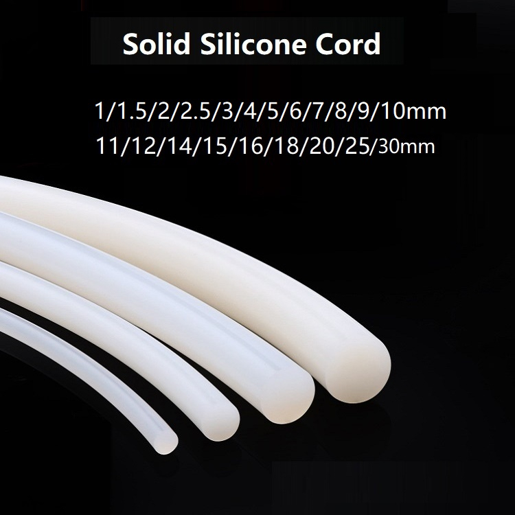 Dia 1mm 2 3 4 5 6 7 8 10 ~ 25mm Dây Silicon Chắc Chắn Dải Tròn Silicon ...