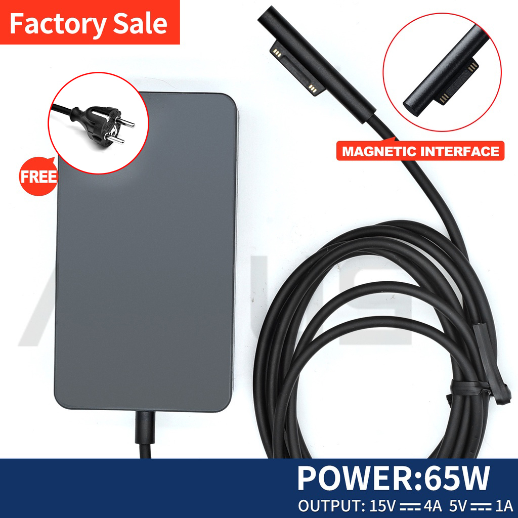 MICROSOFT Bộ Chuyển Đổi Nguồn Điện 65W 15V 4A Cho Laptop Surface Pro 3 4 5 6 7 8 Surface Go ...