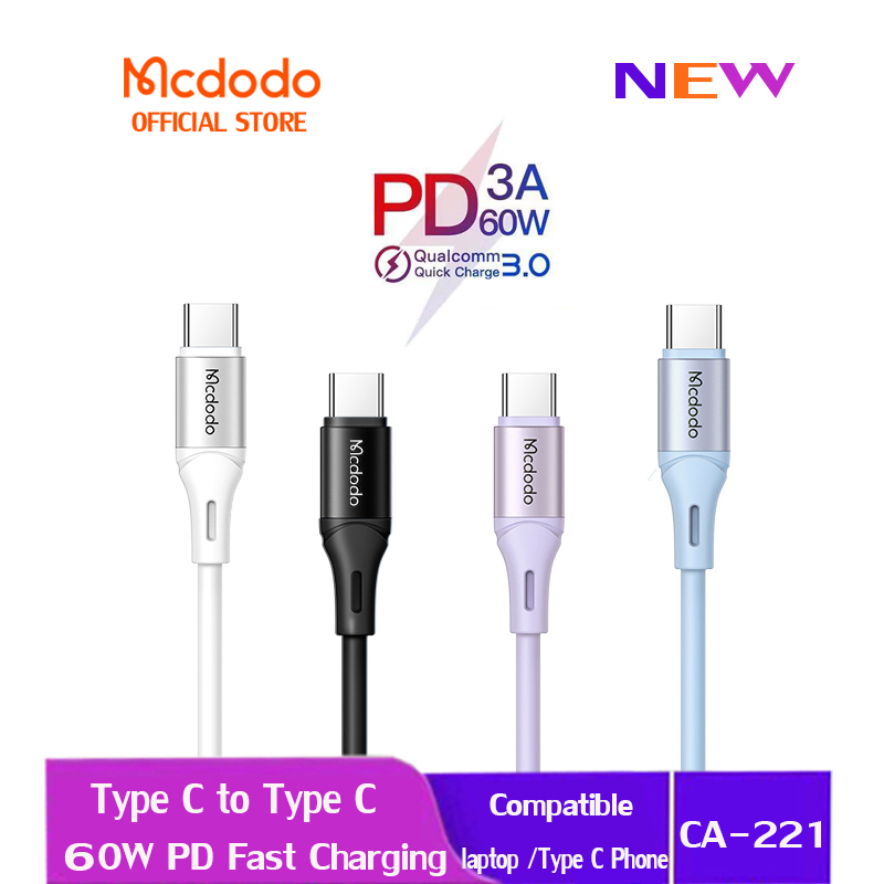 Dây Cáp Sạc Nhanh Mcdodo 60W PD Type C Sang Type C Dài 0.2M / 1.2M | Shopee Việt Nam