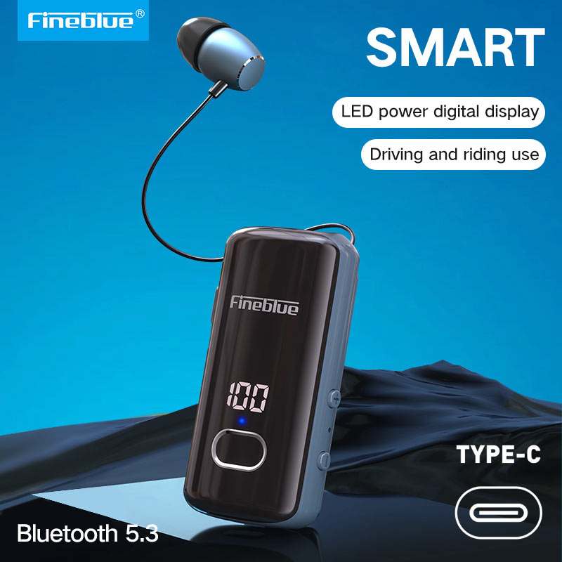 Fineblue F580 Hiển Thị Power Lavalier Tai Nghe Bluetooth Số Người Gọi Rung Điện Thoại Di Động Đa ...