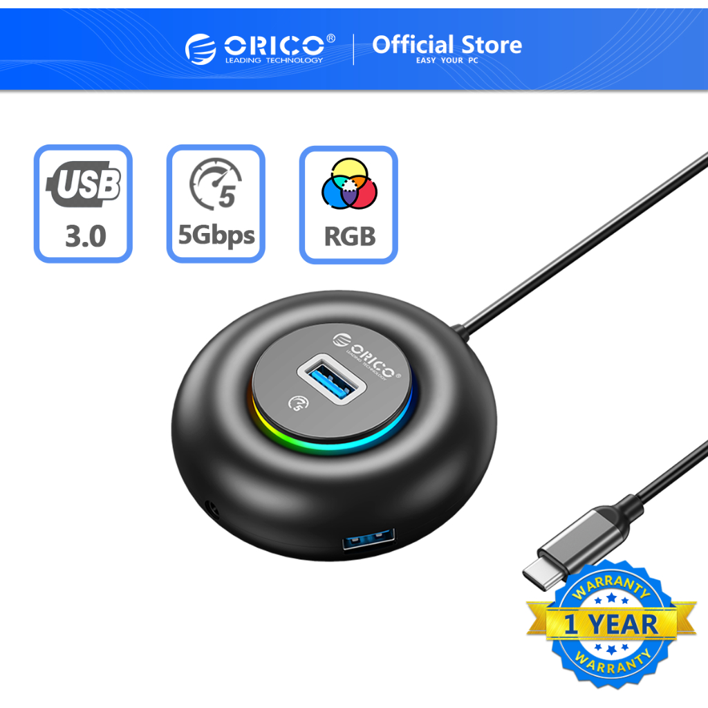 Orico USB Hub 5 Cổng Hộp Truyền Dữ Liệu Hub Tròn Bộ Chia Đa USB Với RGB ...