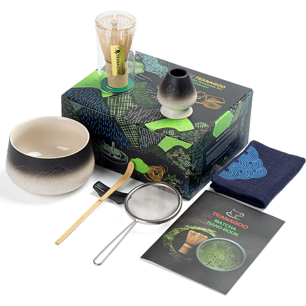 Teanagoo Bộ Matcha Nhật Bản (7 chiếc) Matcha Whisk Mtacha Kit Bát ...