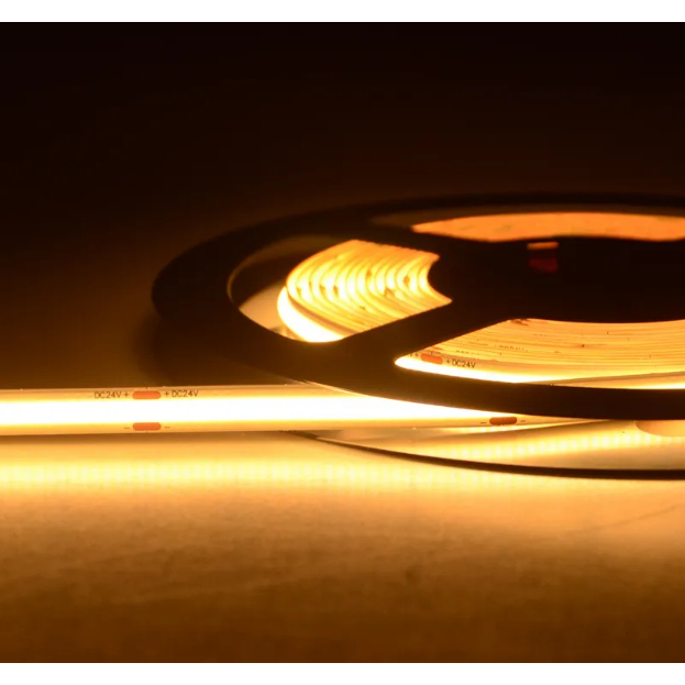 Cuộn Dây Đèn LED COB 12V 24V 320 Bóng 1m 2m 3m 5M Ánh Sáng Trắng / Xanh ...