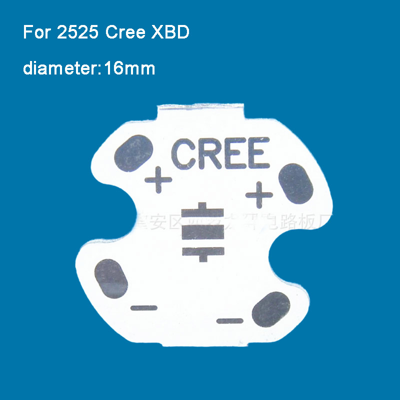 Bộ 10 Bảng Mạch Đèn LED PCB 16mm Cho Đèn LED 2525 2835 3030 3535 5050 ...