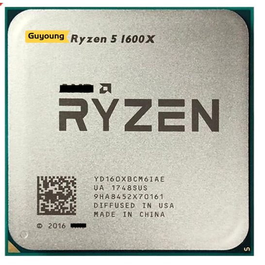 Yzx Ryzen 5 1600X R5 1600X 3.6GHz Đã qua sử dụng GAMING Zen 0,014 Bộ xử ...
