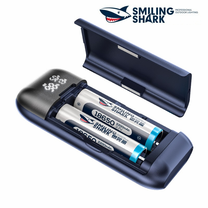 Bộ sạc pin lithium SMILING SHARK Q22S 18650 21700 QC 3.0 sạc nhanh 2A ...