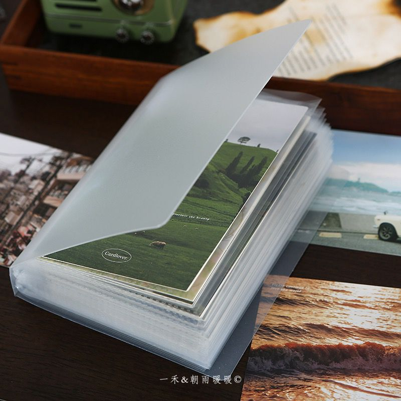 Ohaya ins Frosted 40 Khe Cắm Thẻ 4R Album Ảnh Thẻ Bưu Thiếp Lưu Trữ Album Ảnh Nhãn Dán Sổ Tay Bộ ...