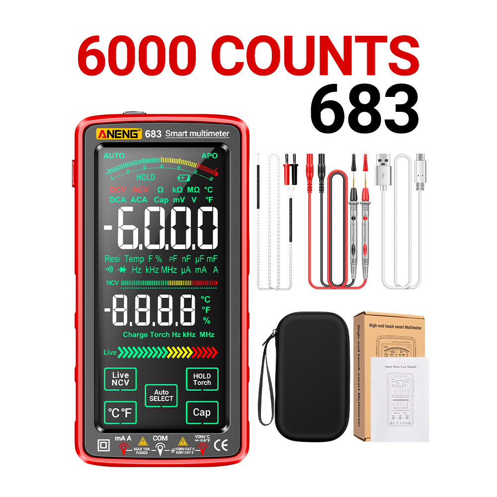 Đồng Hồ Vạn Năng Kỹ Thuật Số Thông Minh VOKTTA ANENG 683 682 681 Hz Ohm ...