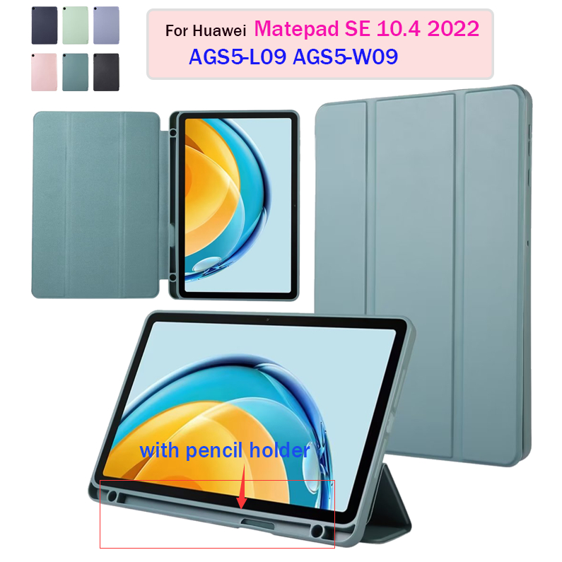 Bao Da Máy Tính Bảng Mềm Mỏng Có Giá Đỡ Nam Châm Và Ngăn Đựng Bút Cho Huawei Matepad SE 10.4 ...