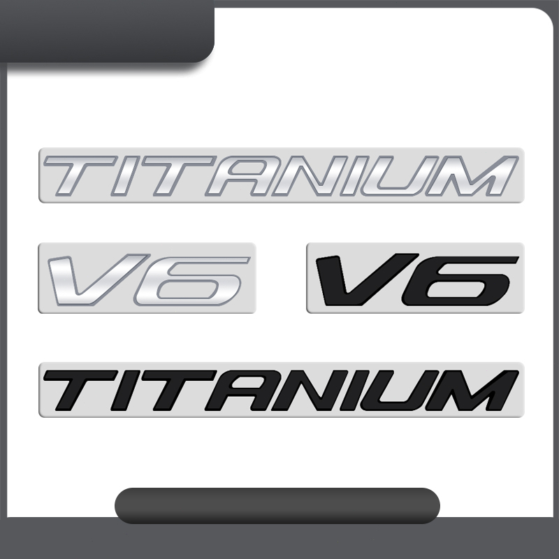 Logo Kim Loại 3D V6 Dán Trang Trí Xe Hơi Ford Explorer Edge Kuga Mondeo ...