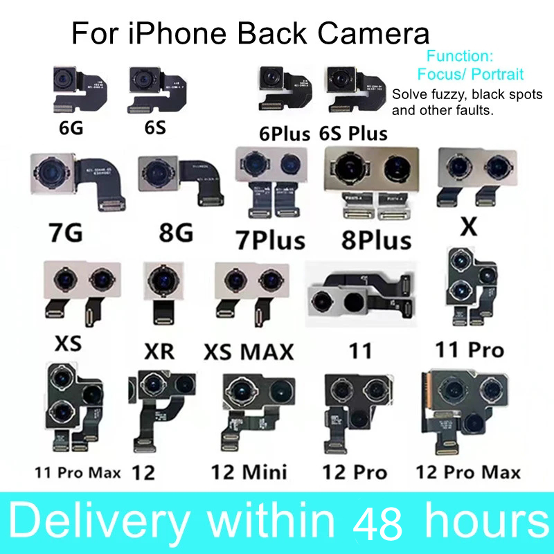 Phụ Kiện Camera Sau Thay Thế Kèm Dây Cáp Dẻo Chuyên Dụng Dành Cho iphone 7P 8P 8G X XR XS MAX 11 ...