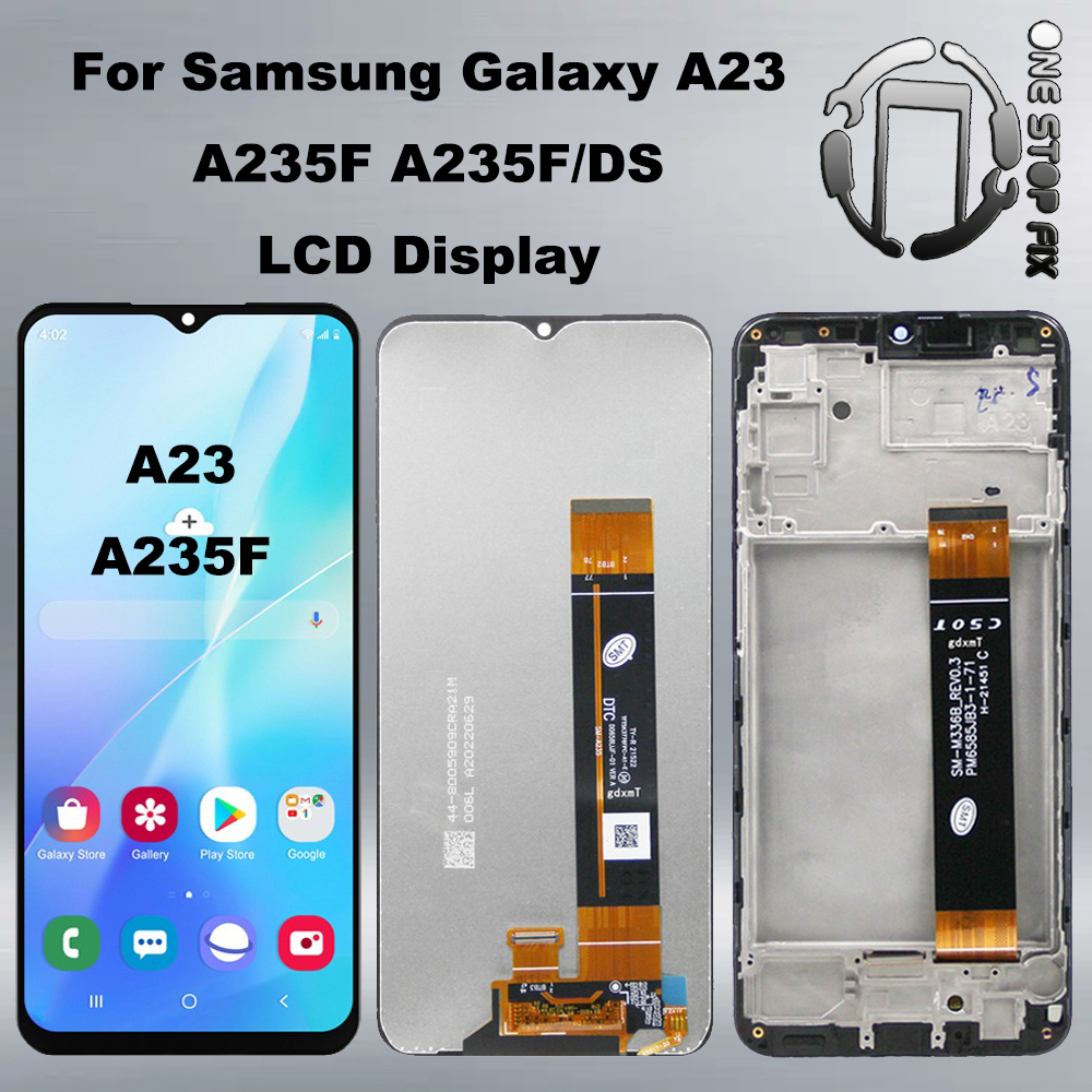 Màn hình hiển thị A23 chính hãng có khung, dành cho Samsung Galaxy A23 ...