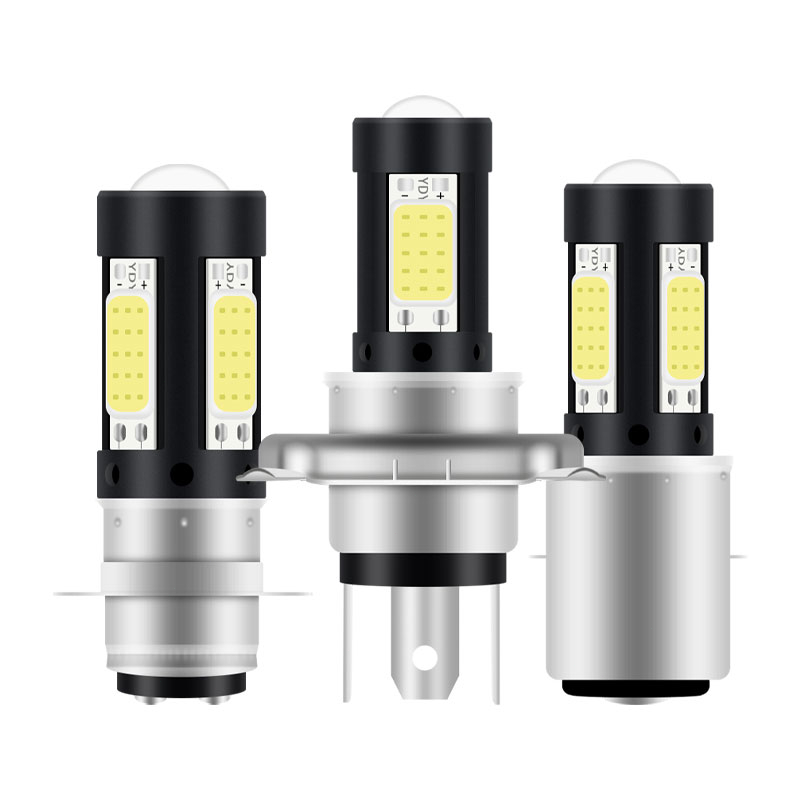 1 Đèn Pha led T19 P15D H4 BA20D 8W DC12v Ánh Sáng Trắng Cho Xe Mô Tô ...