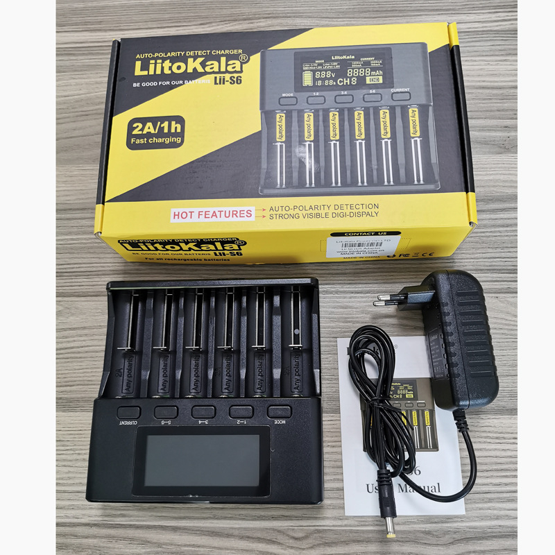 Liitokala Lii-S8 Lii-PD4 Li-ion 3.7V NiMH 1.2V Li-FePO4 3.2V IMR 3.8V ...