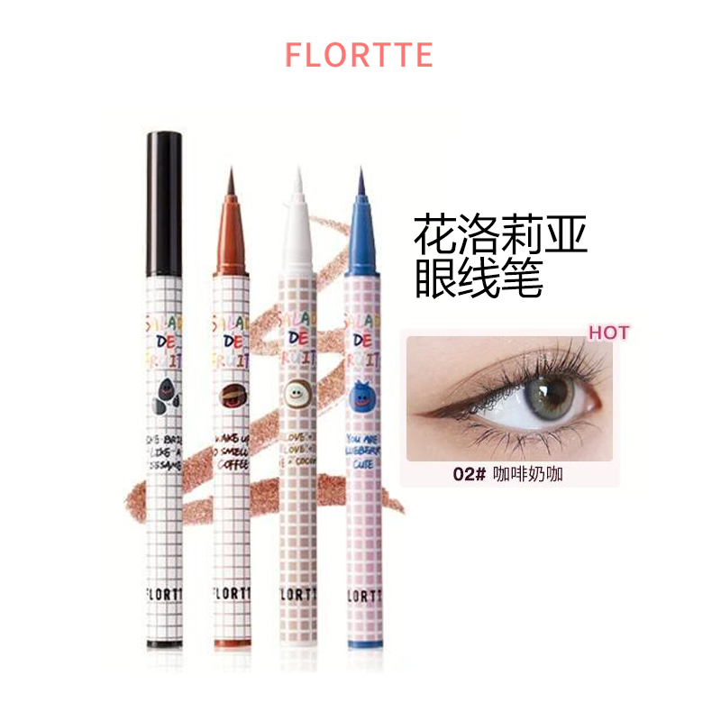 Flortte Flower Lolia Color Eyeliner Fruit Salad Series Màu Sắc Chống Thấm Nước Chất Lỏng Bút Kẻ ...
