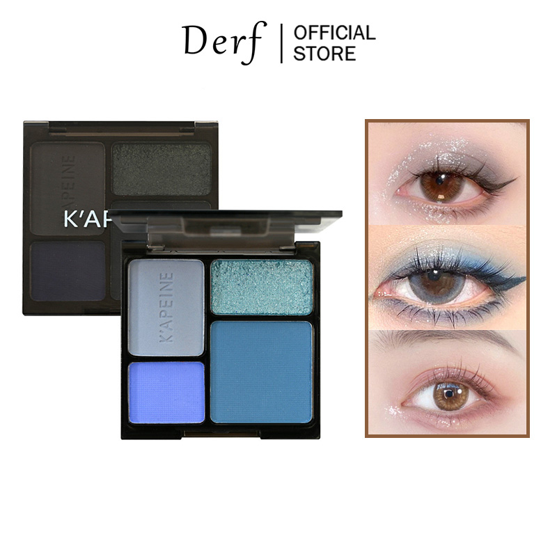 Bảng Phấn Mắt Derf 4 Màu Khói Tông Lì Và Nhũ Trang Điểm Tiện Lợi Mờ / Matte | Shopee Việt Nam