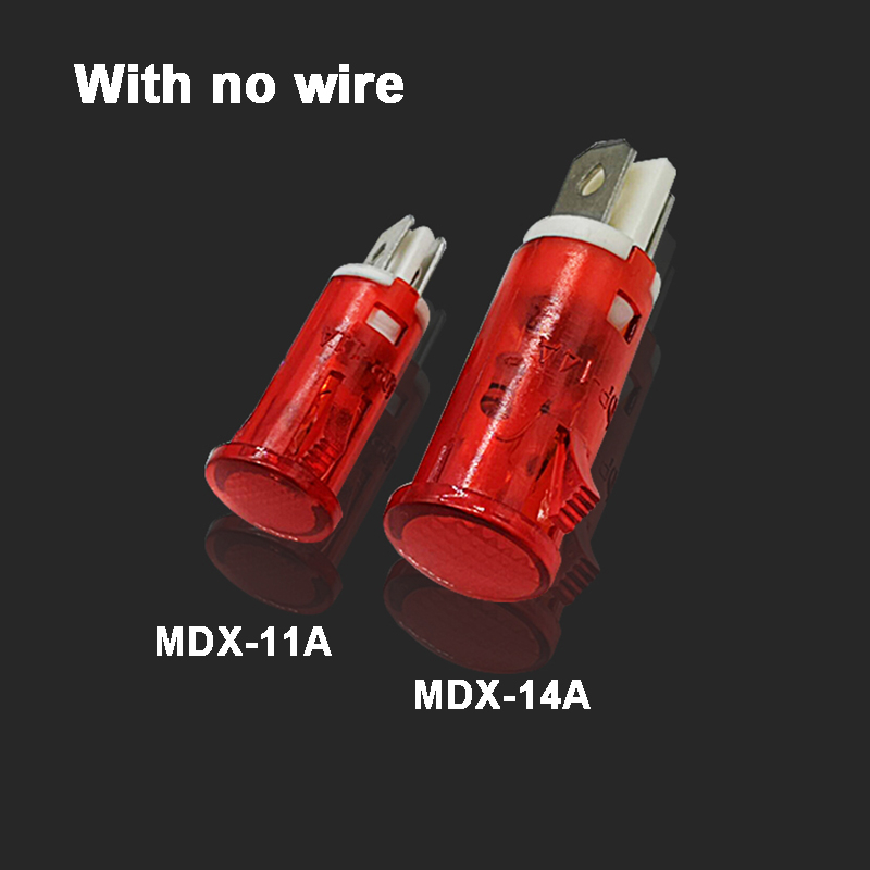 Bộ 10 Đèn Tín Hiệu 10mm MDX-11A 12.5mm MDX-14A 12V 24V 110V 220V 380V ...