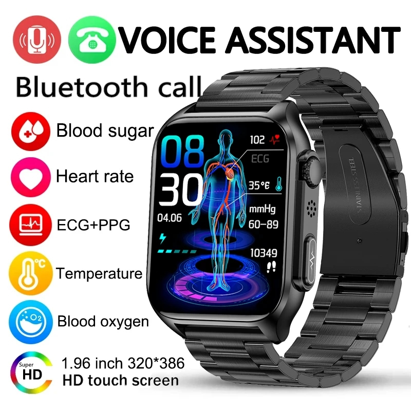 Đồng Hồ Thông Minh TK12 ECG + PPG Màn Hình 1.96 "HD Hỗ Trợ Đo Huyết Áp ...