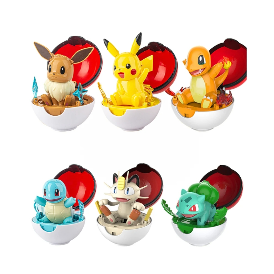 Pokemon Đồ Chơi Quả Bóng Biến Hình (Pikachu / Charmander / Squirtle ...