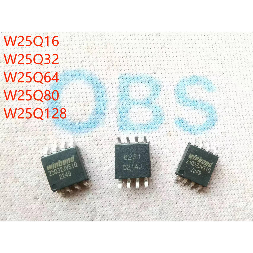 Set 5 Chip Bộ Nhớ W25Q16 25Q32 25Q64 25Q80 25Q128 JVSSIQ FVSG BVSIG | Shopee Việt Nam