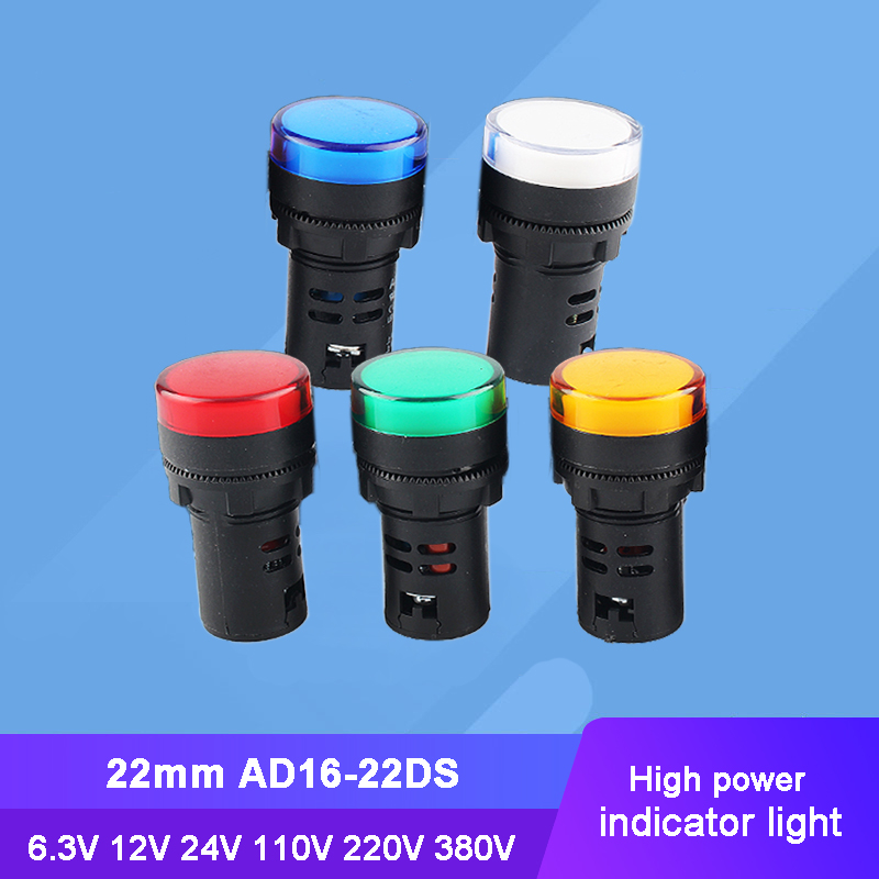 Bộ 2 Đèn Tín Hiệu 22mm AD16-22DS 6.3V 12V 24V 36V 48V 110V 220V 380V | Shopee Việt Nam