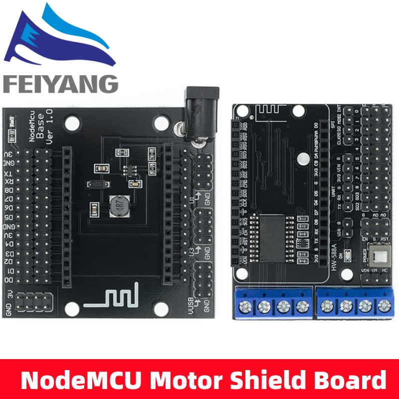 Bảng Mạch Kiểm Tra Động Cơ Nodemcu L293d Nodemcu Node Mcu Base Esp8266 Esp8266 Diy Phù Hợp Cho