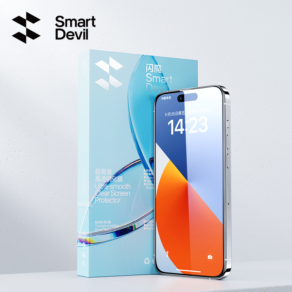 SmartDevil Kính Cường Lực Trong Suốt Siêu Mượt Chống Bám Vân Tay Bảo Vệ Màn Hình Cho iPhone14 ...