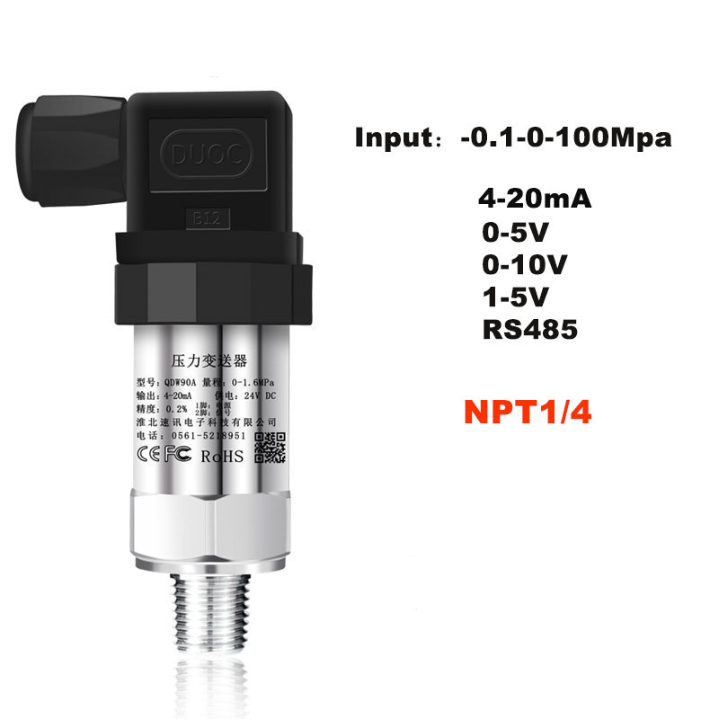 Thiết Bị Cảm Biến Áp Suất Khí Gas Dầu ES-P300 4-20mA 10V 5V RS485 NPT1/4 | Shopee Việt Nam