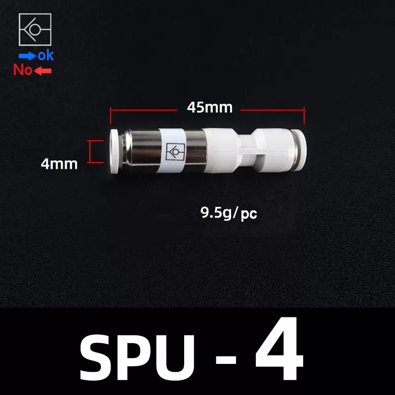 SPU SPV Van Kiểm Soát Khí Nén Một Chiều 4mm 6mm 8mm 10mm 12mm | Shopee Việt Nam