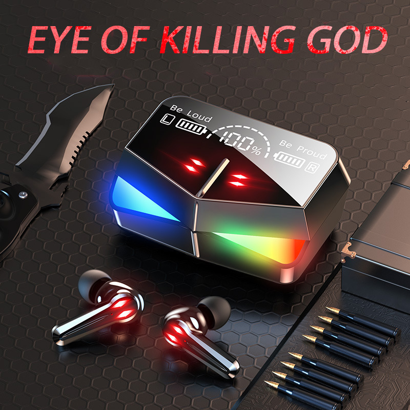 Tai nghe Bluetooth không dây M28 TWS Tai nghe chơi game với màn hình ...
