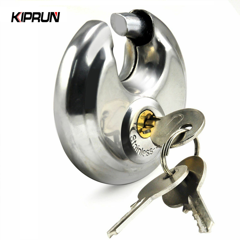 Kiprun 70mm Thép không gỉ Khóa cửa tròn Padlock Kho Khóa cửa Khóa tất ...