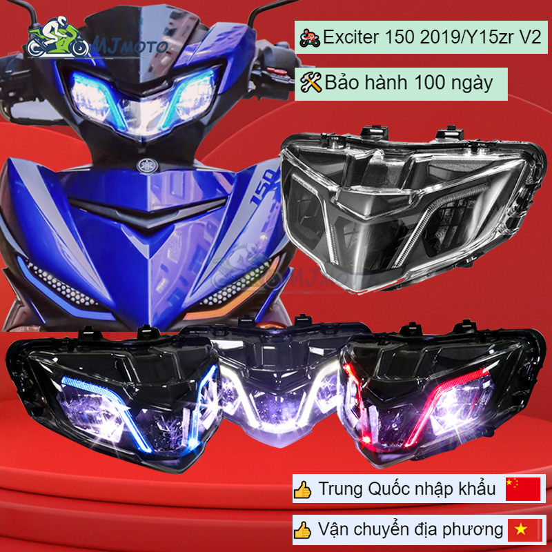Đèn Pha LED Chất Lượng Cao Cho Yamaha Exciter 150 Ex150 2019 Lc135 V8 Y15zr V2 Ex150 V2 ...