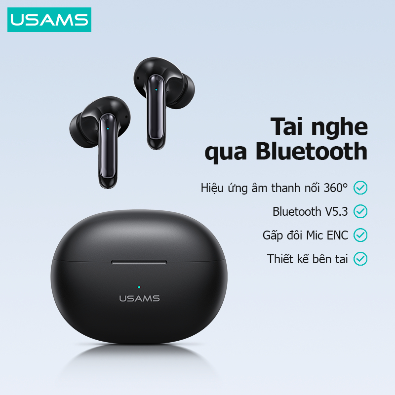 Tai nghe không dây USAMS XD19 TWS BT5.3 Chống Ồn | Shopee Việt Nam