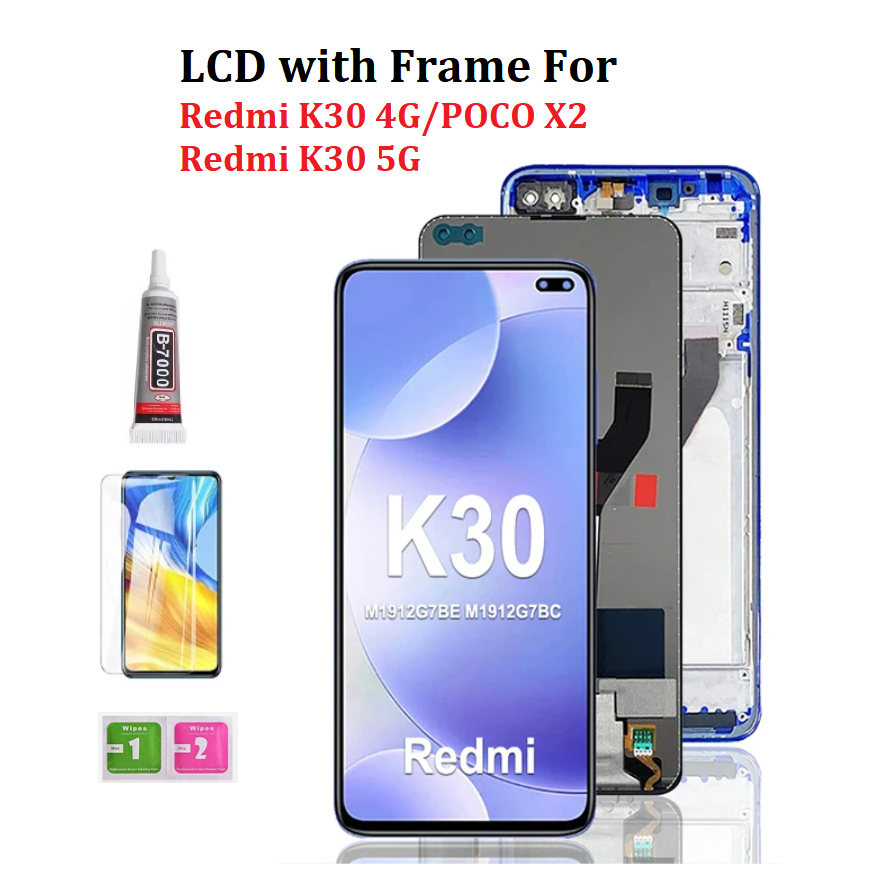 Màn Hình LCD Kèm Khung Cảm Ứng Thay Thế Chuyên Dụng Cho Redmi K30 4G POCO X2 K30 5G | Shopee ...