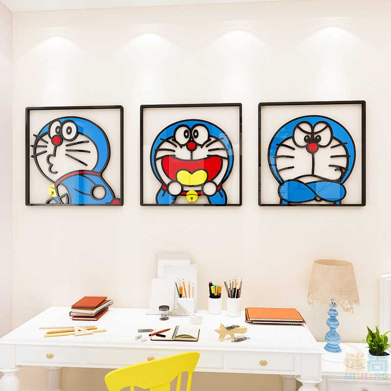 【DDM】Tranh mica hoạt hình mèo Tinkerbell gói biểu hiện Doraemon ba ...