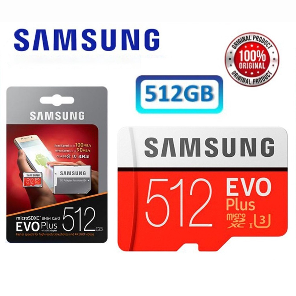 Thẻ Nhớ Samsung EVO Plus Micro SD 64/128/256/512GB Tốc Độ Cao UHS-1 TF Card | Shopee Việt Nam