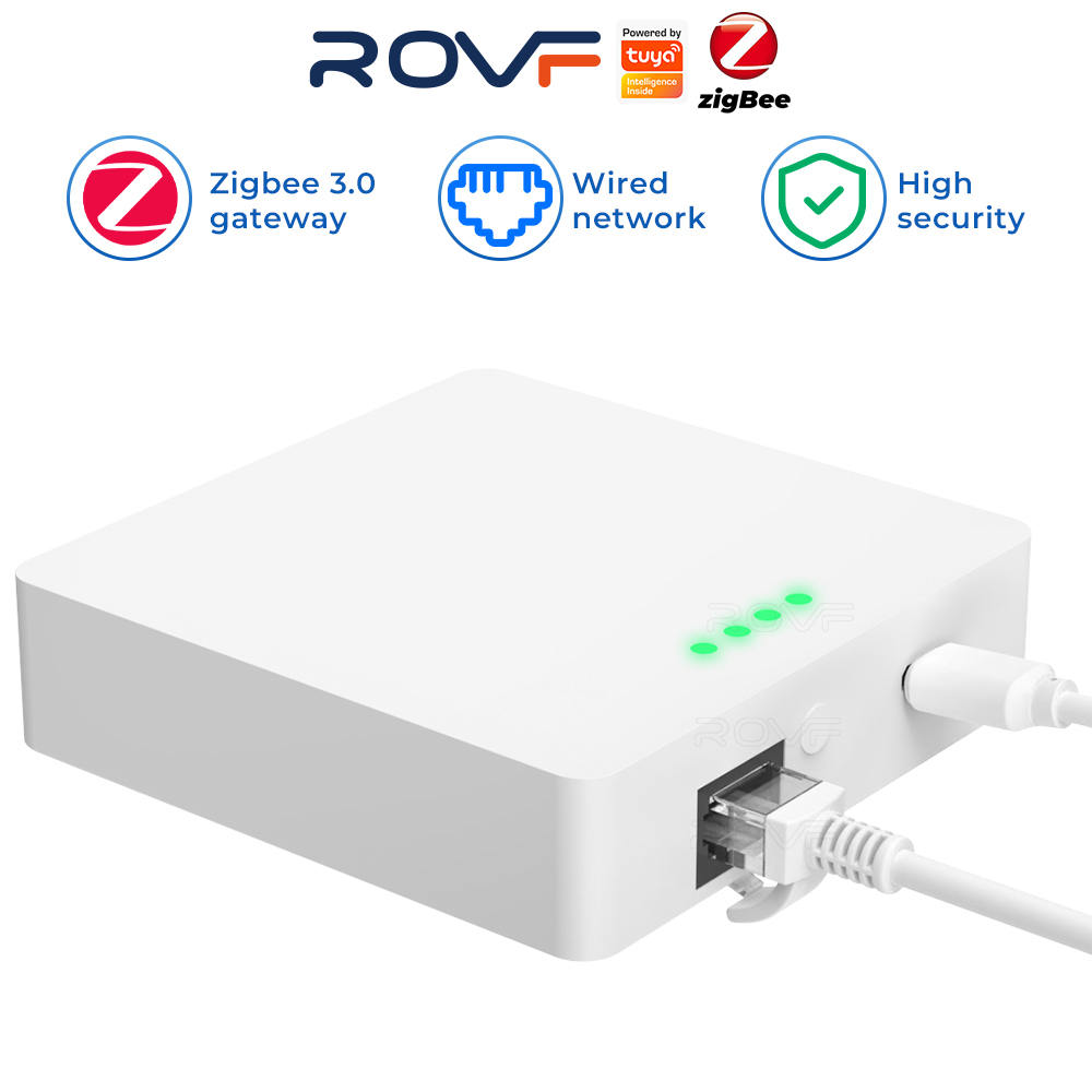 Bộ trung tâm Tuya / Hub / Gateway / ROVF Bộ tiếp sóng Tuya Zigbee 3.0 ...