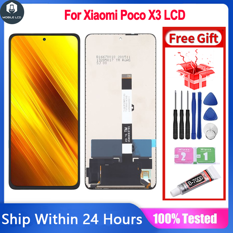 Màn hình LCD chính hãng có khung cho Xiaomi Poco X3 / Poco X3 NFC / Poco X3 Pro / Note 9pro 5G ...