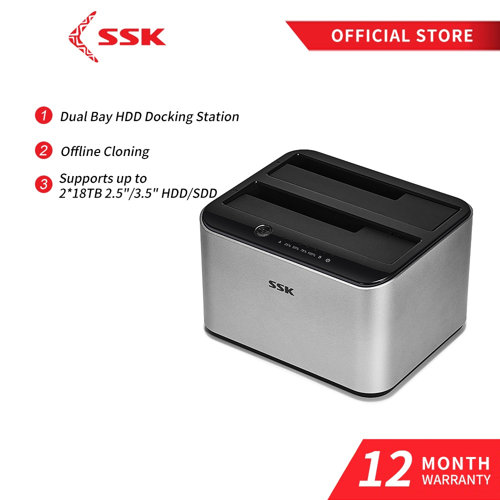 Ssk Dual Bay Ngoại Tuyến Nhân Bản SATA HDD Docking Station USB3.0 SATA ...