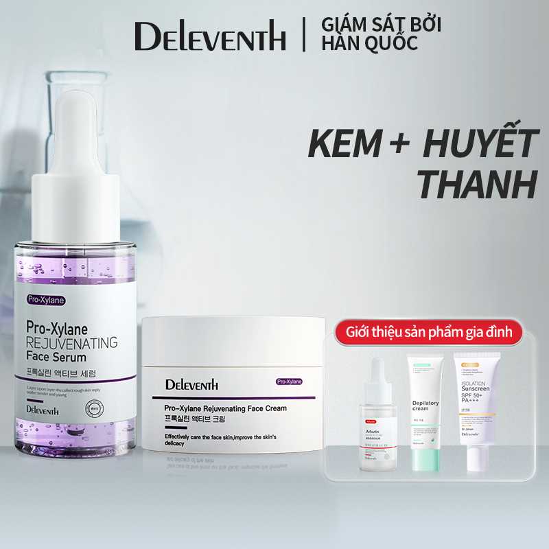 Serum Chống lão hóa da và kem phục hồi da mặt DELEVENTH Boseine dưỡng ...