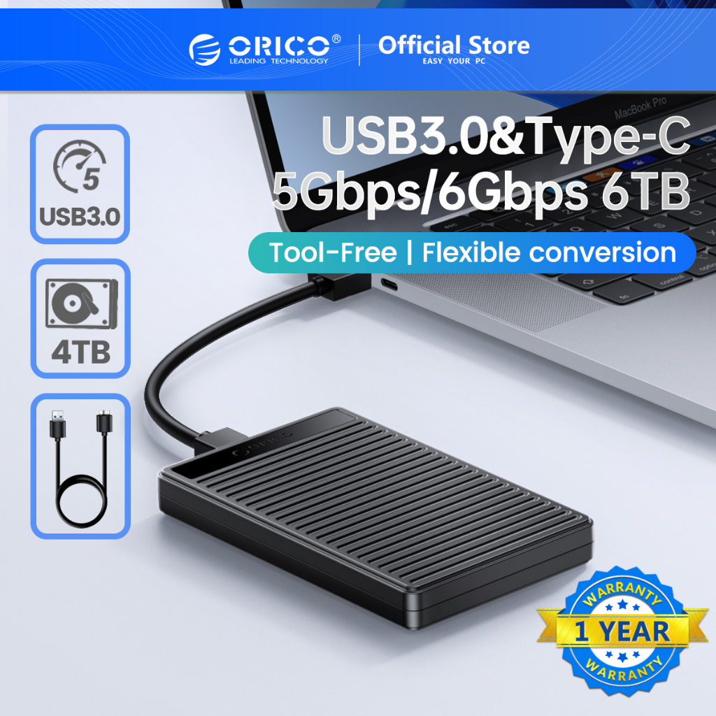 ORICO Box Ổ cứng 2.5 HDD SSD SATA Sang USB 3.0 Type C 5Gbps box ổ cứng ...
