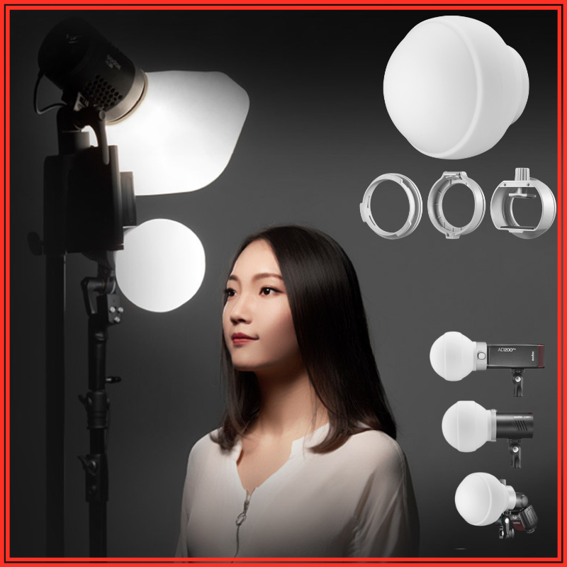Godox ML-CD15 Diffuser Dome Kit with 3 Adapters for Photography Light ...