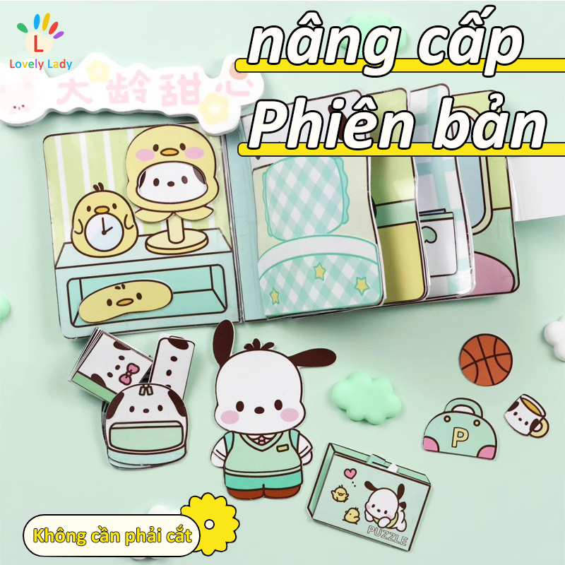 búp bê giấy DIY sanrio melody kuromi búp bê giấy đồ chơi | Shopee Việt Nam