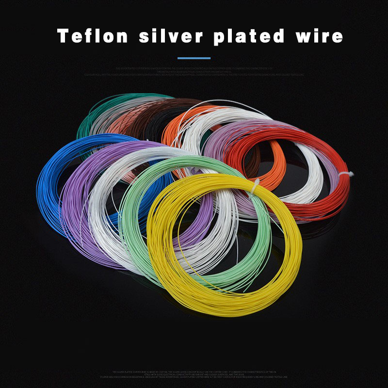 Dây mạ bạc Teflon 30AWG 28AWG AF200 Dây tín hiệu Teflon chịu nhiệt độ cao Dây điện tử ...