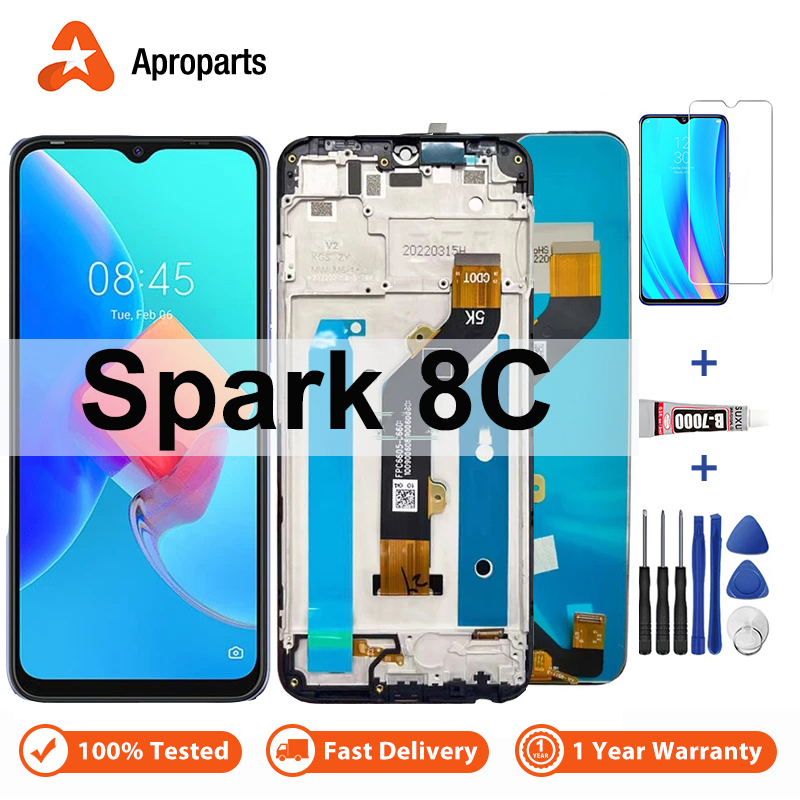 Màn Hình Cảm Ứng LCD Kèm Khung Thay Thế Dành Cho Tecno Spark 8C KG5k ...