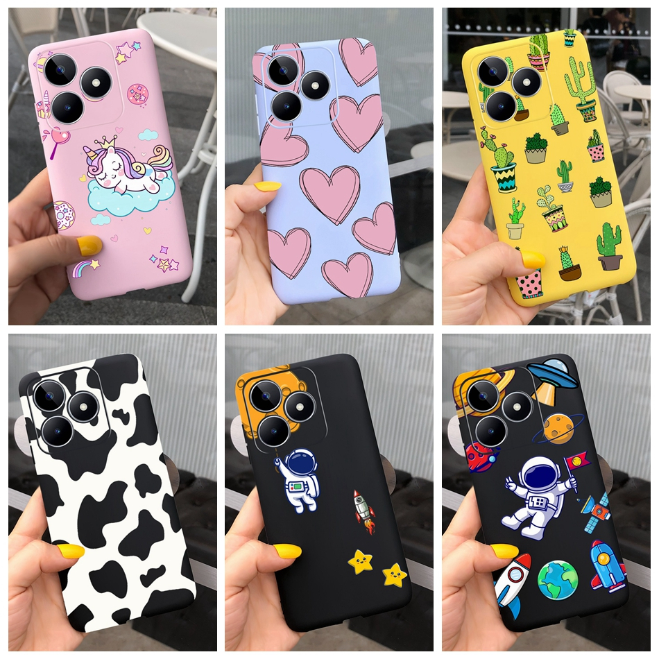 Ốp Điện Thoại Silicon TPU Mềm Màu Kẹo Hình Phi Hành Gia Cho Realme C53 ...