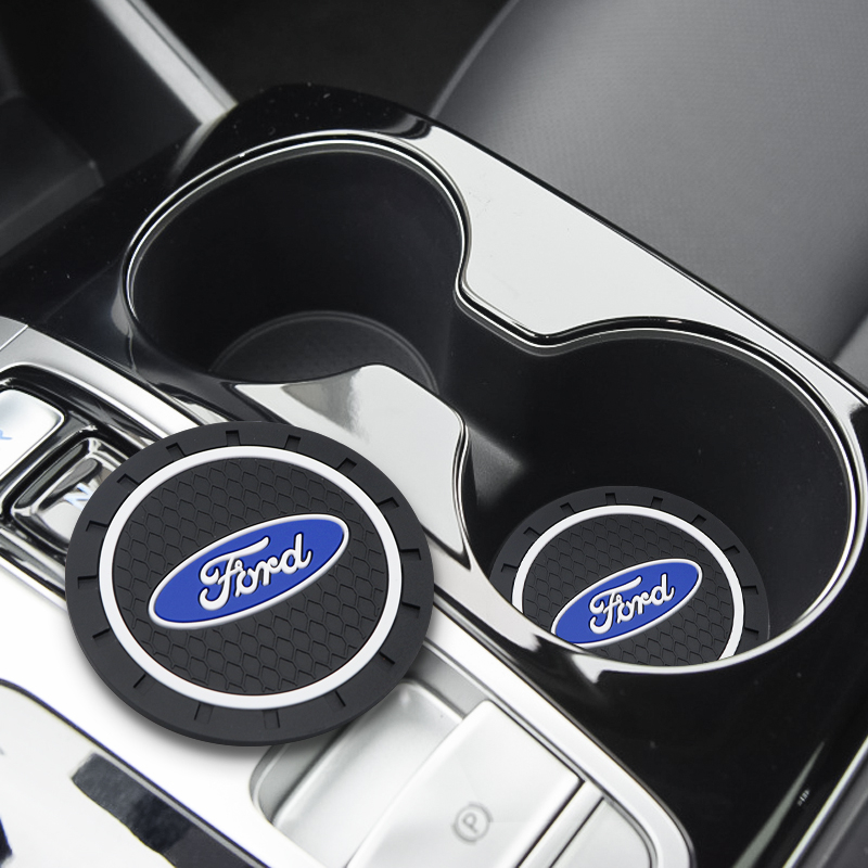 Ford car coaster water cup card khe mat car logo trang trí silicone cho ...