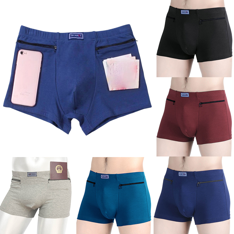 Quần Lót Boxer Cotton Có Túi Chống Trộm Cho Nam | Shopee Việt Nam